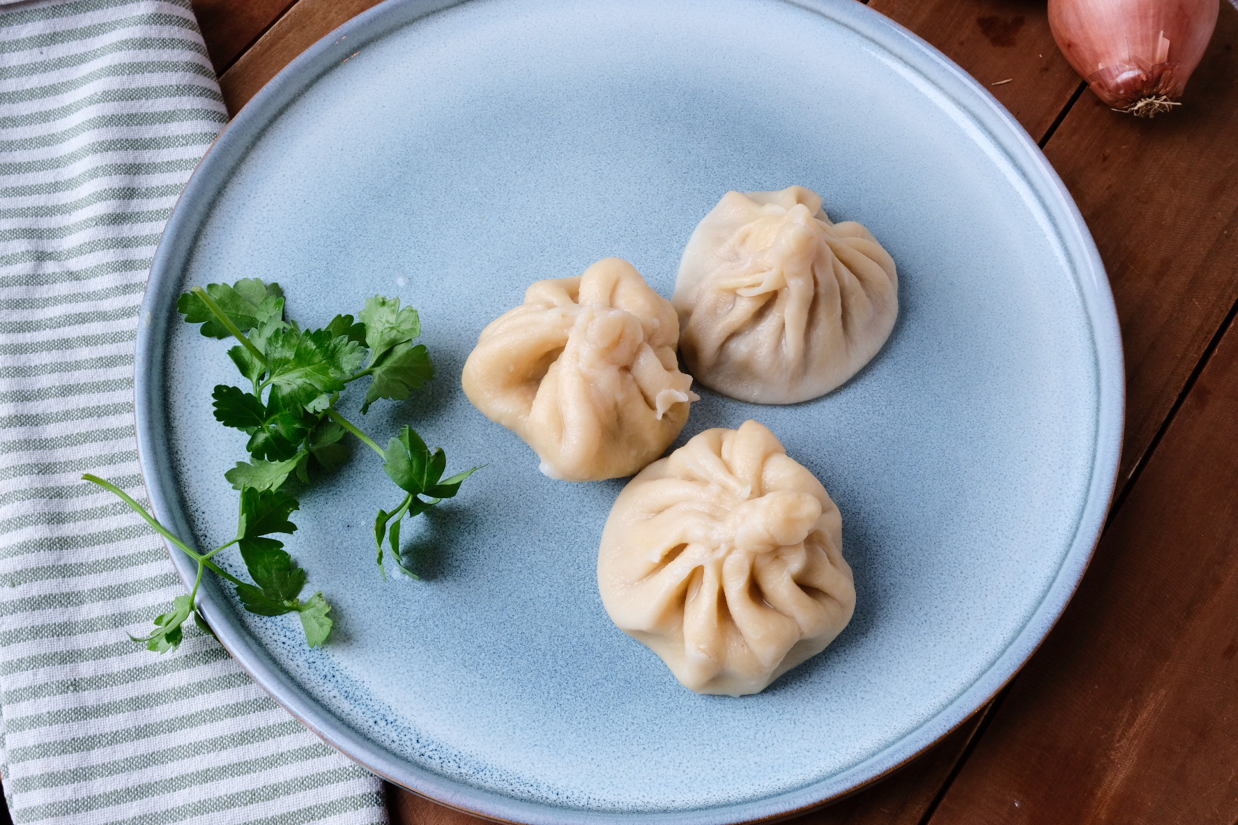 Hops & Herbs - Georgian Khinkali Meat Dumplings Recipe